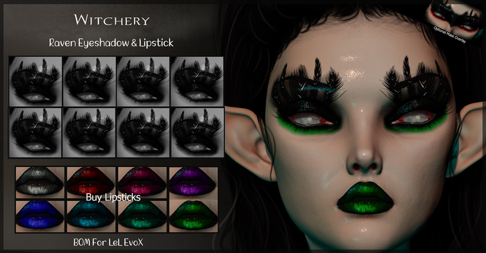 Second Life Marketplace [witchery]raven Lipstick